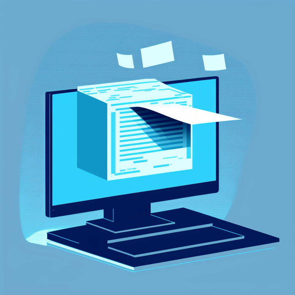 Computer Documentation Clipart